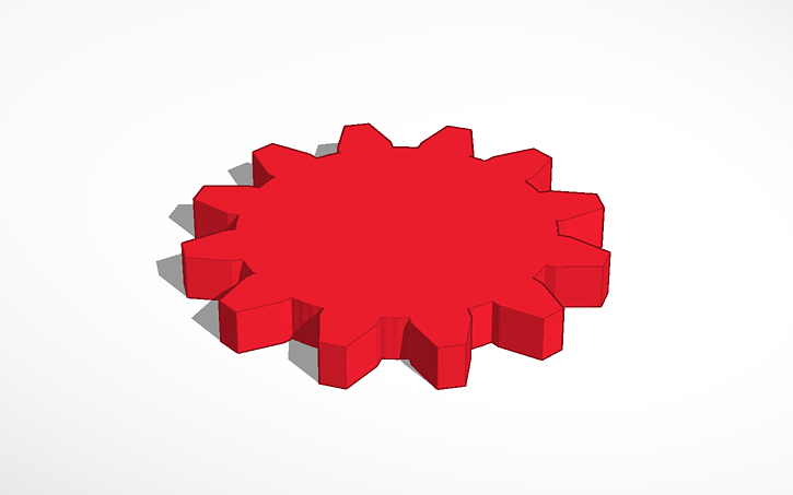 3D design Gear cut-out | Tinkercad