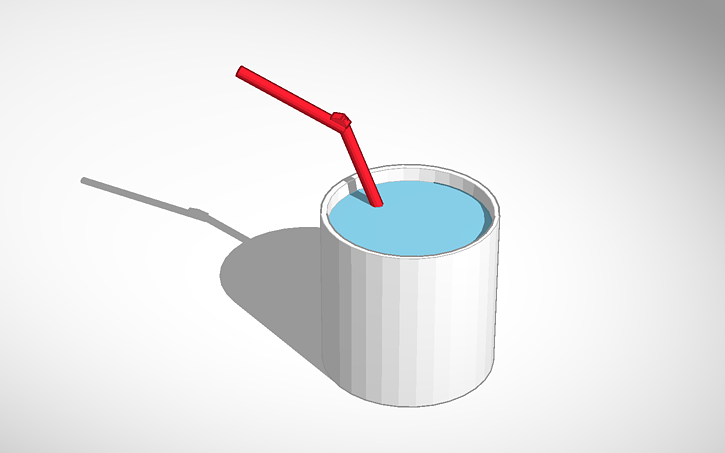 3D design Glass of Water! - Tinkercad