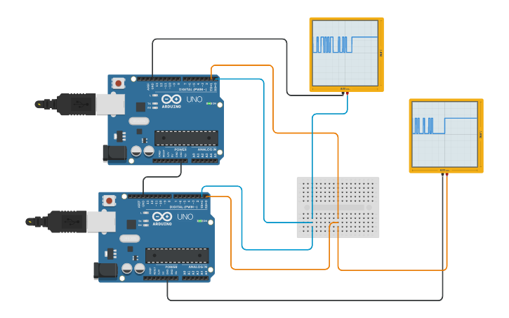 Circuit Design Serial Communication With Arduino Tinkercad