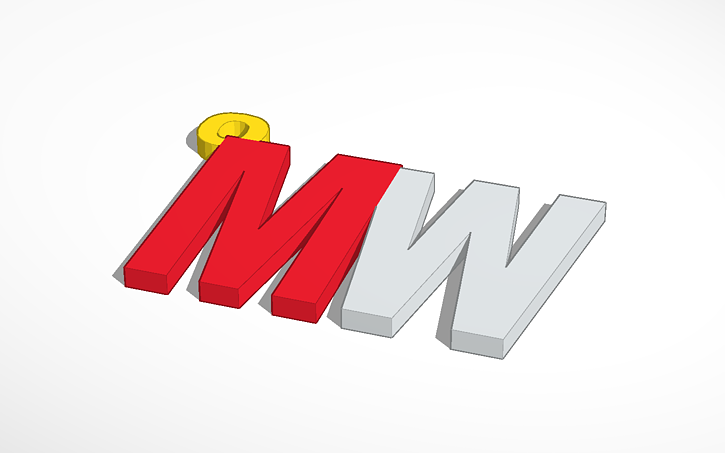 3d Design Mw Keychain Tinkercad 