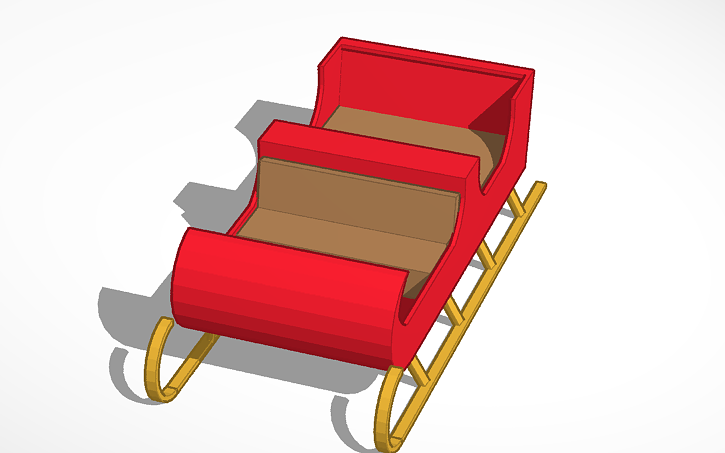 3D design Sleigh M1A2 “Santa’s Sleigh” - Tinkercad