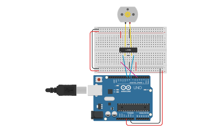 Circuit Design Pwm Motor Tinkercad