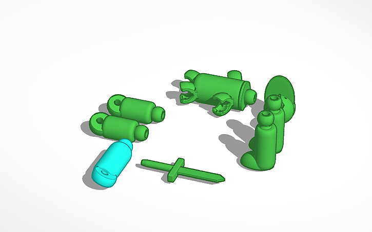3D design ACTION FIGURE - Tinkercad
