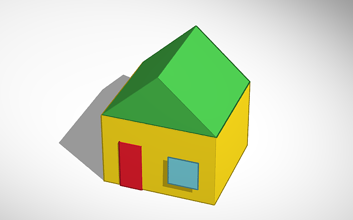 3D design basic house - Tinkercad
