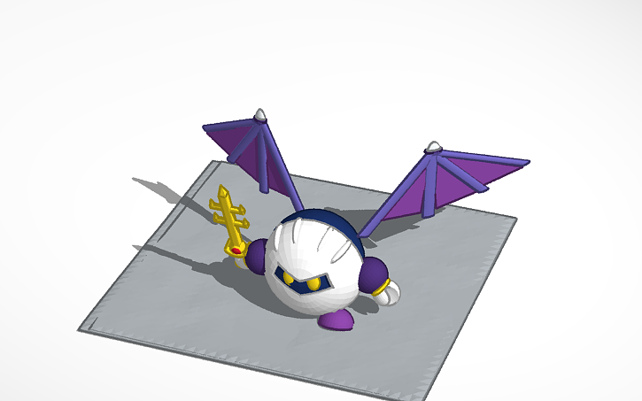 3D design Meta Knight - Tinkercad