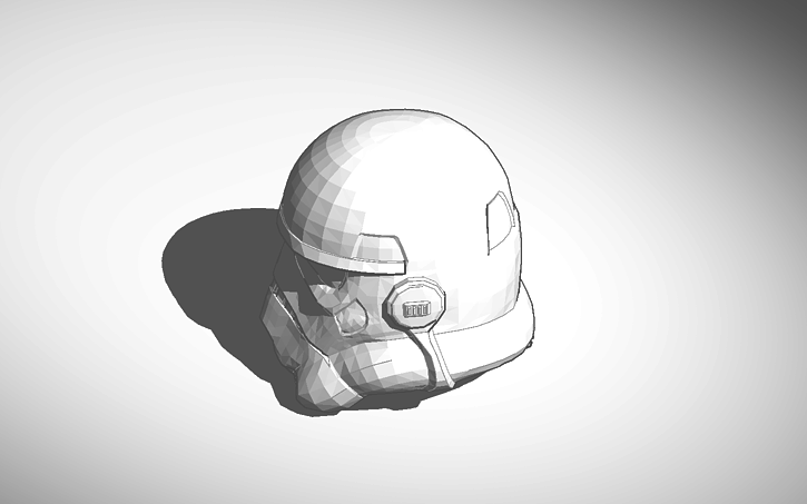 3D design Stormtrooper #Helmet - Tinkercad