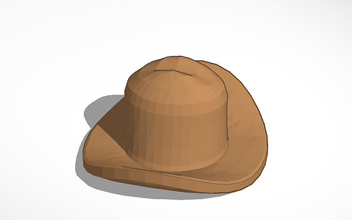 3D design Cowboy Hat For Thumbman - Tinkercad