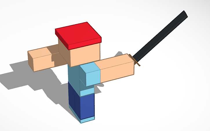 3D design BlockMan | Tinkercad