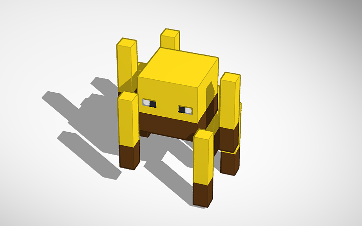 3D design Minecraft: Blaze - Tinkercad