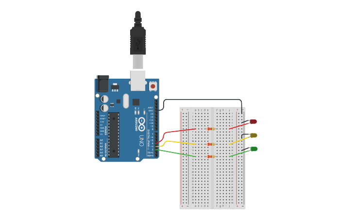 Circuit design MidTerm- Advance Microcontroller | Tinkercad