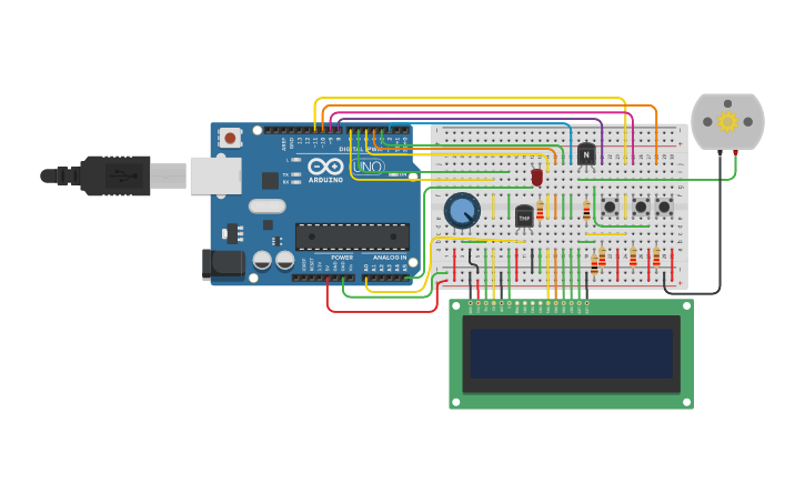 Circuit design Circuito aplicacion de sensores y actuadores | Tinkercad