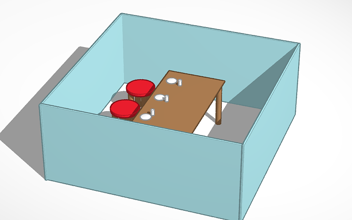 3D design table - Tinkercad