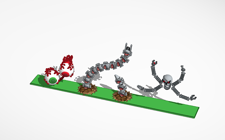 3D design Buckets Of Bolts - The 3 mechanical bosses! - Tinkercad