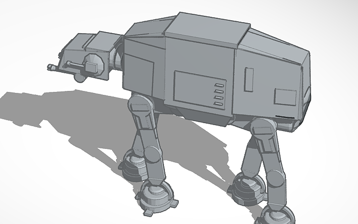 3D design ATAT (all terrain armored transport) - Tinkercad