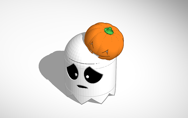 3D design Copy of Customizable Pacman ghost. “Spooky” - Tinkercad