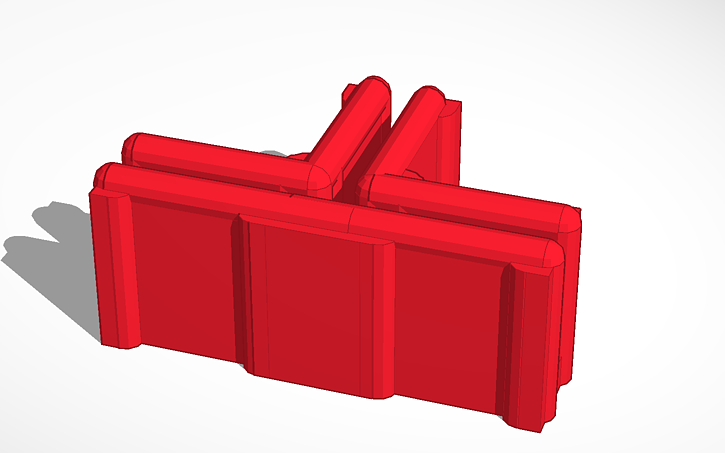 3D design T-Connector - Tinkercad