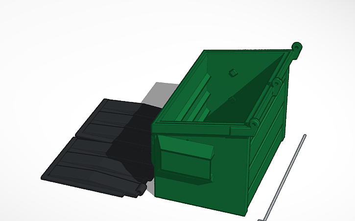 3D design Dumpster - Tinkercad