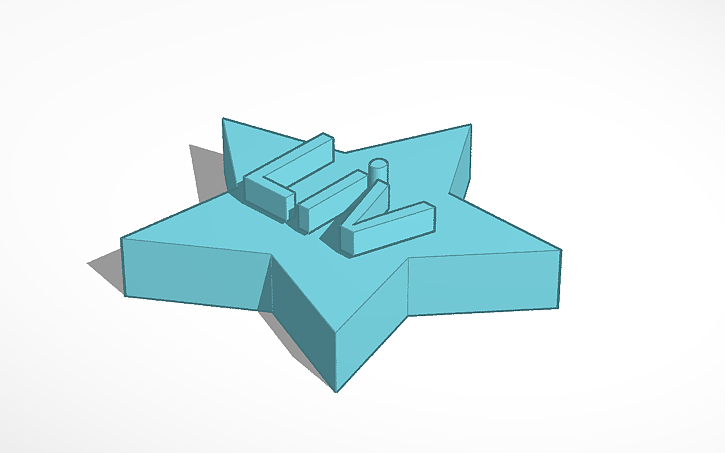 3D design Key Ring - Tinkercad