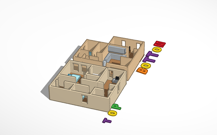 3d Design House Floorplan Tinkercad