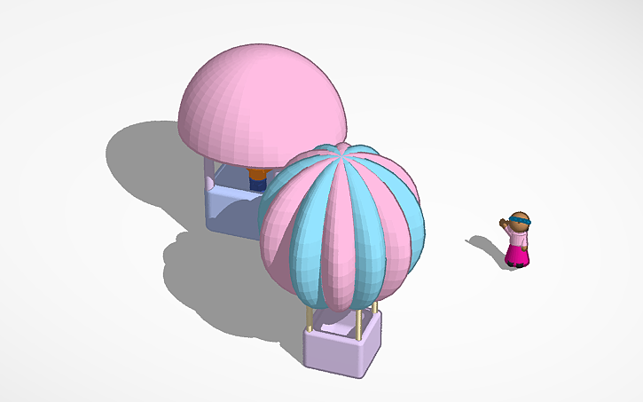 3D design Hot Air Balloon - Tinkercad