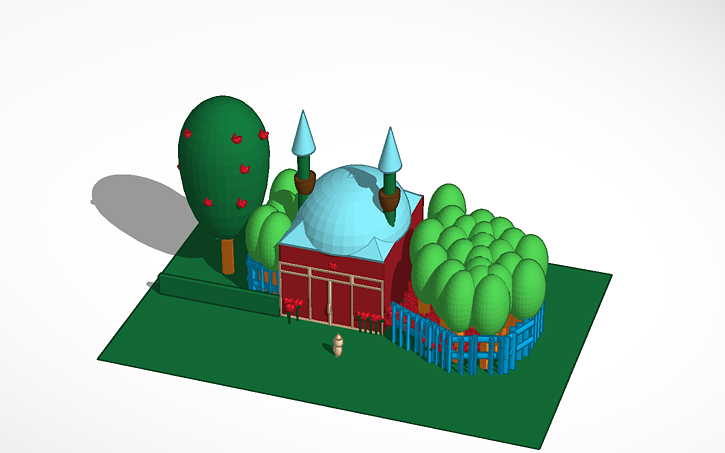 3D design mosque of kurdistan - Tinkercad