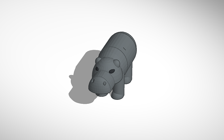 3D design Hippo - Tinkercad