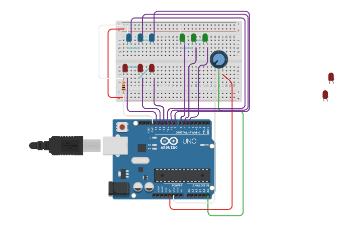 Circuit design Experimento - 3 - Tinkercad