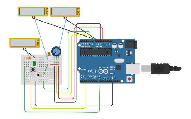 Circuit design Copy of Interrupt_A0volA1CdS | Tinkercad