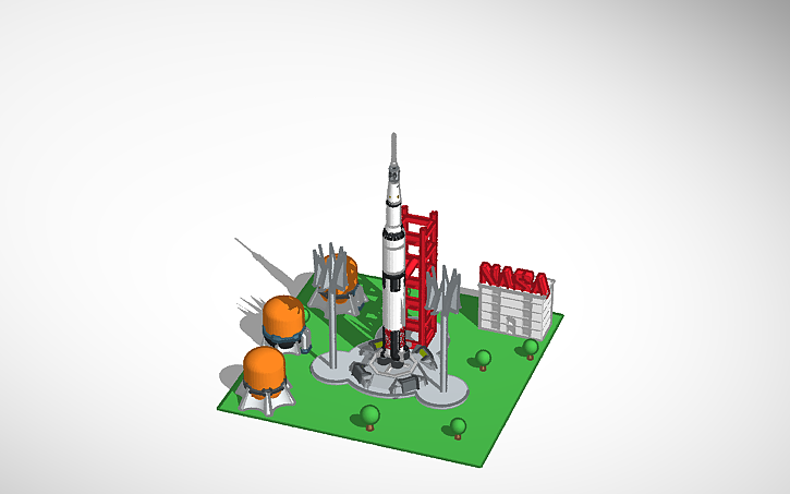 3D design Rocket Launch Center - Tinkercad
