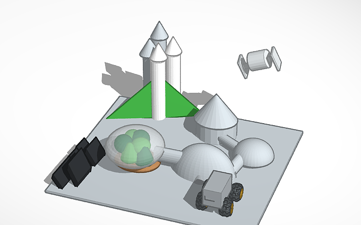 3D design BASE LUNAR | Tinkercad