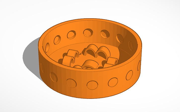 3D design Ceiling box with multiple holes | Tinkercad