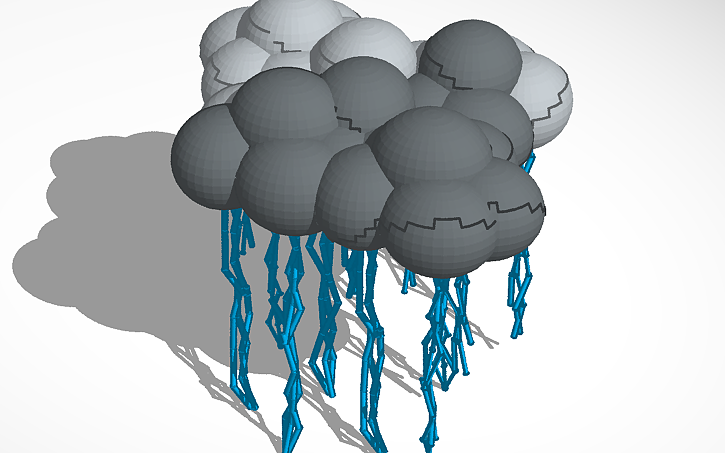 3D design lightning - Tinkercad
