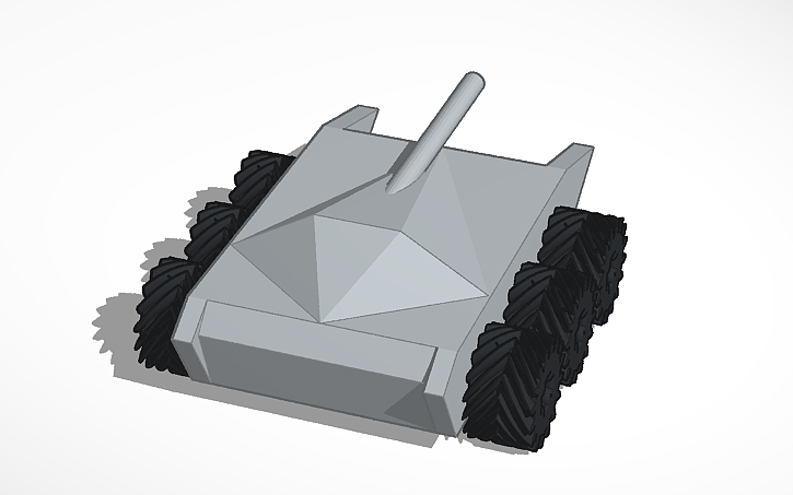 3D design Amphibious tank - Tinkercad