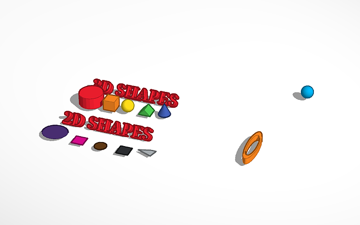 3D design How to make 2D and 3D Shapes - Tinkercad