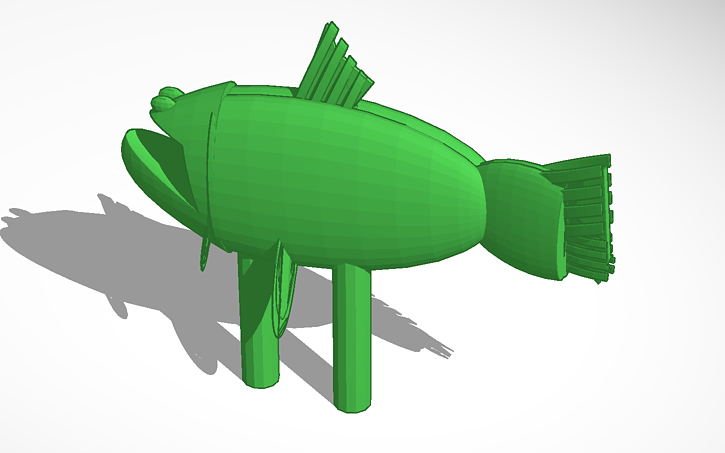 3D design fish - Tinkercad