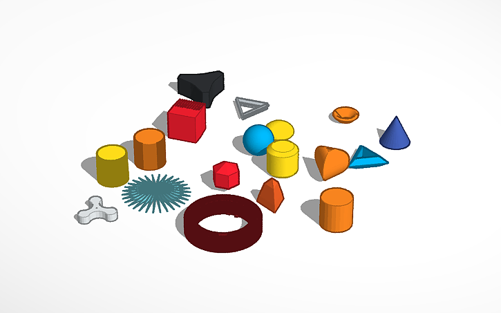 3D design mixed up shapes | Tinkercad