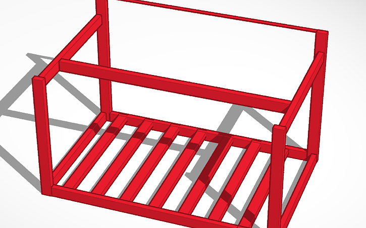 3D design Timber mining rig frame - Tinkercad
