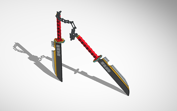 3D design Sound Katana(Tengen) - Tinkercad