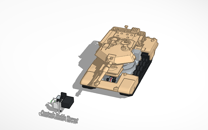 3D design Inside of a M1-A2 Abrams Tank - Tinkercad