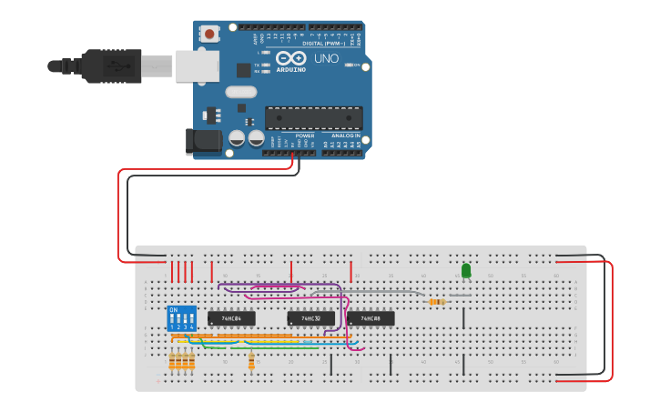 Circuit design Proposición - Tinkercad