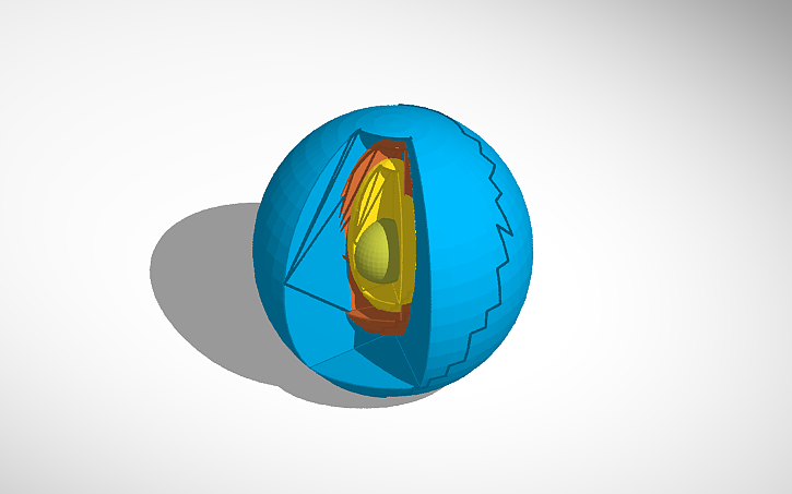 3D design EARTH LAYYERS MADE (2022) | Tinkercad