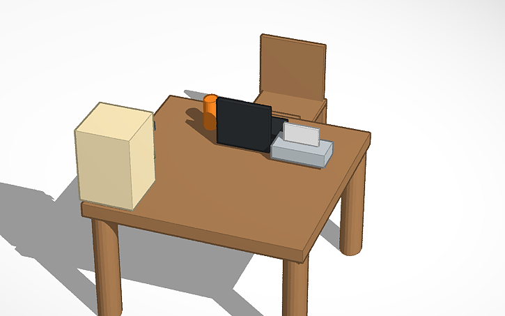 3D design TABLE - Tinkercad