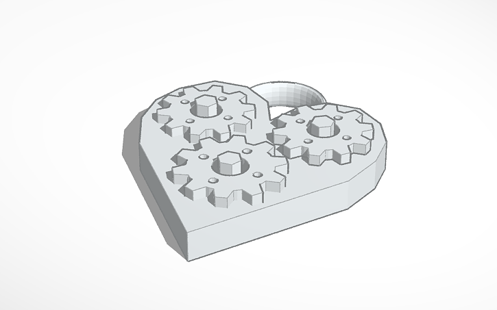 3D design Valentines Necklace | Tinkercad