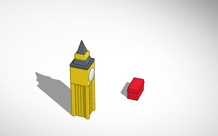 3D design Big Ben - Tinkercad