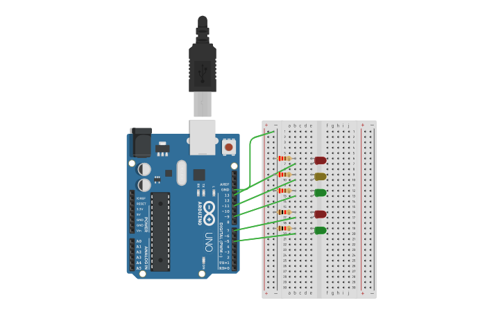 Circuit Design Proximity Sensor Tinkercad