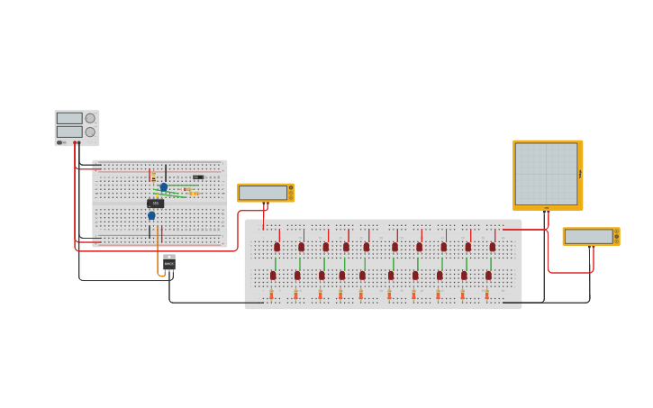 Circuit design Projeto 1 Árvore de Natal - Tinkercad