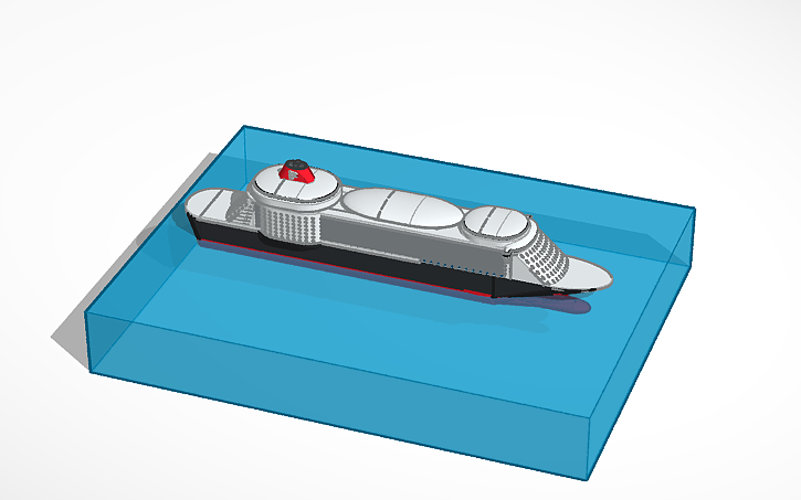 3D design Cruise Ship - Tinkercad