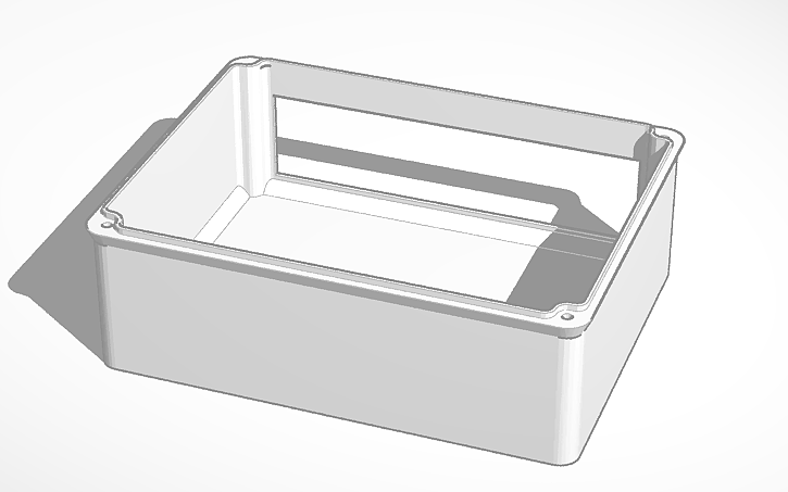 3D design Weatherproof-enclosure Base - Tinkercad