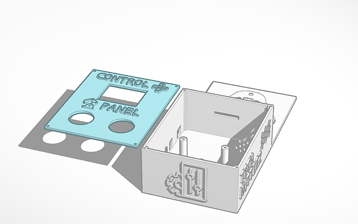 3d Design Robotic Arm Control Panel Tinkercad