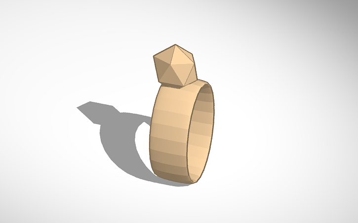 3D design wedding ring - Tinkercad